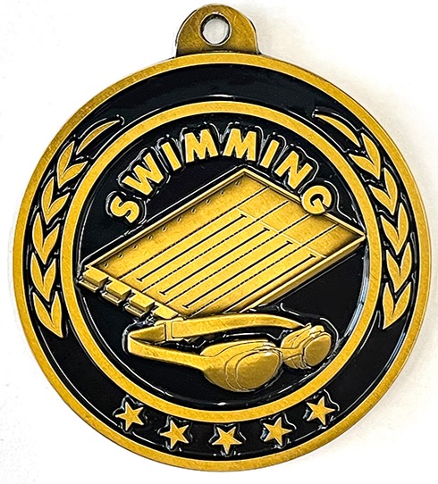 Antique Gold Swimming Medals | TrophyCentral