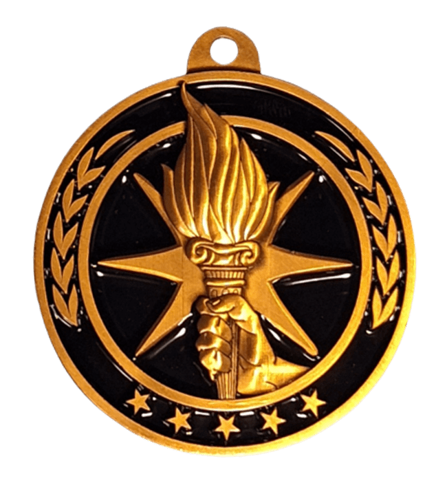 Antique Gold Torch Medals | TrophyCentral