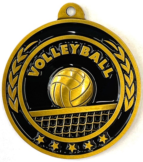 Antique Gold Volleyball Medals | TrophyCentral
