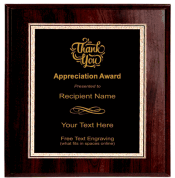 Appreciation Plaques, Appreciation Award Plaque | TrophyCentral