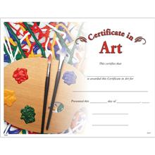 Art Award Certificates, Photo Art Award Certificate