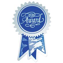 Award Ribbon Blue/Silver Embossed Certificate Seals | TrophyCentral