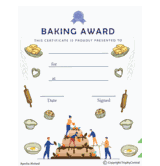 Free Cooking Templates, Free Cooking Certificate Templates