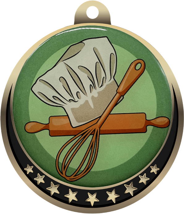 Colorful Baking Insert Medals | TrophyCentral