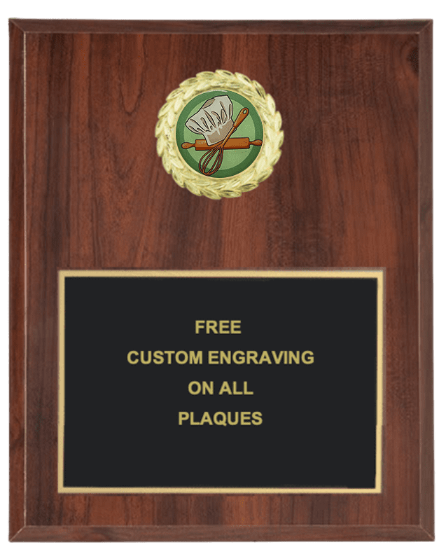 Beautiful Baking Insert Plaque from | Cooking Trophies