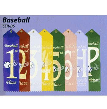Baseball Ribbons, Baseball Award Ribbons | Trophy Central