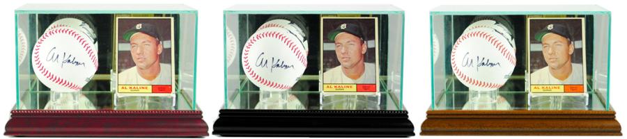 Glass Baseball Card and Ball Glass Display Cases | TrophyCentral