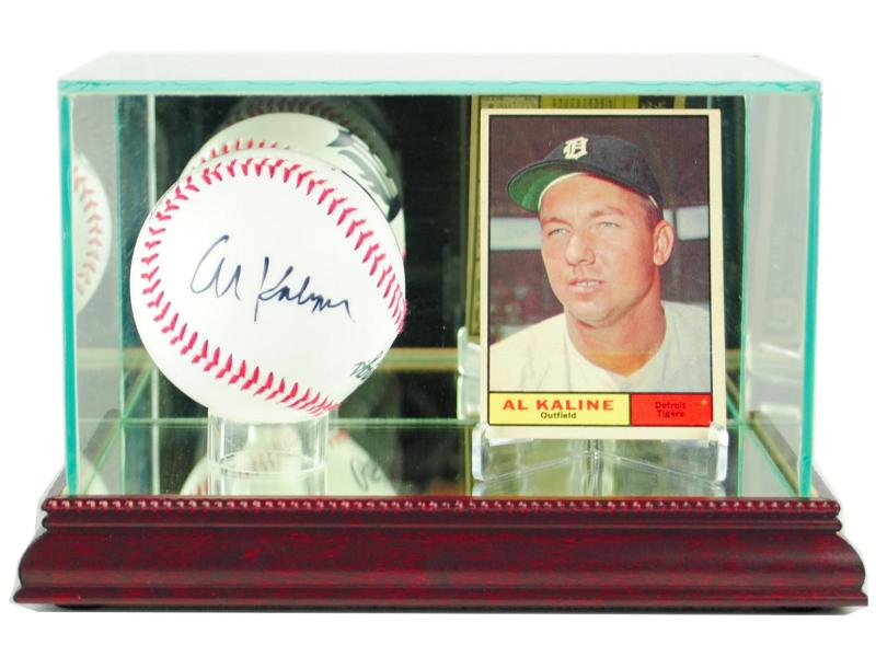 Glass Baseball Card and Ball Glass Display Cases | TrophyCentral