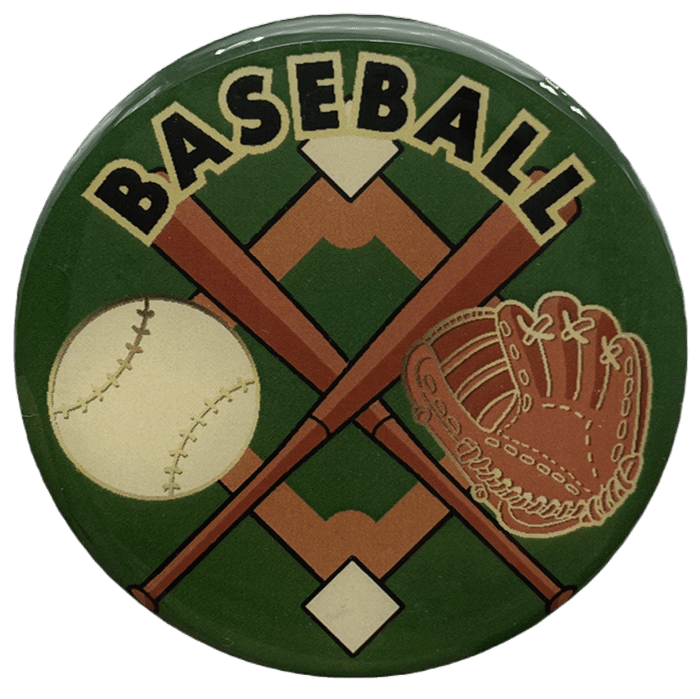 Colorful Baseball Epoxy-Covered Insert Decals