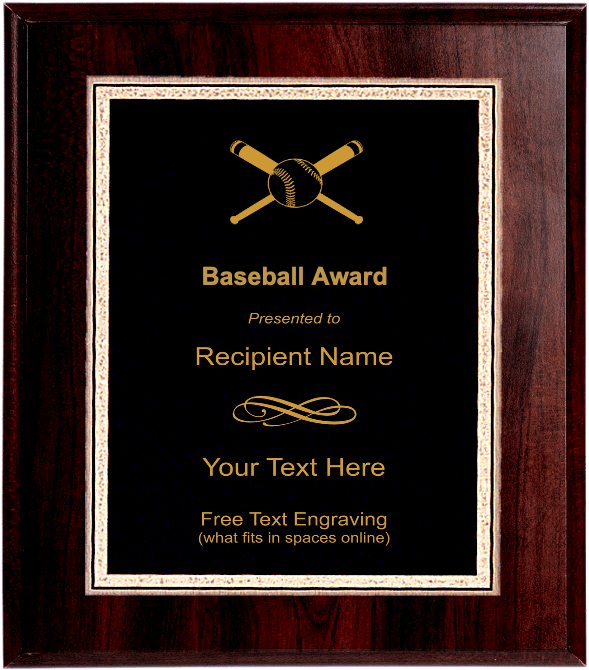 Baseball Plaques, Baseball Award Plaque | TrophyCentral