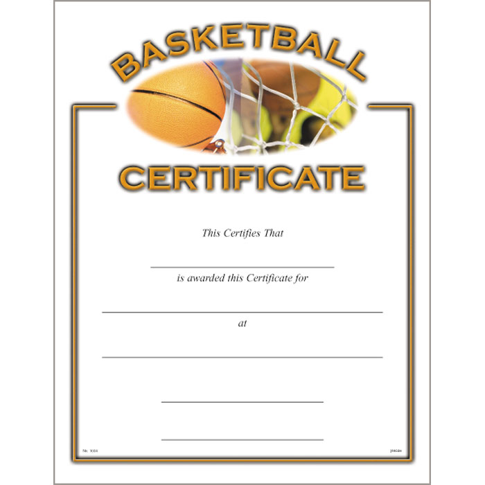 Basketball Certificates Templates