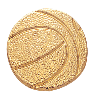 Basketball-shaped Letter Pin | TrophyCentral