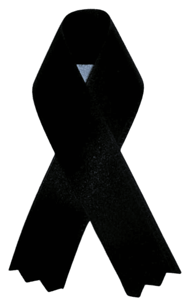 Mourning Ribbons | Black Mourning Ribbon | Mourning Awareness Ribbons