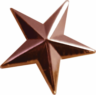 Bronze Stars | 1/2" Bronze Stars | TrophyCentral