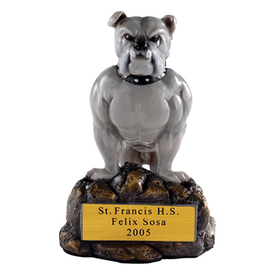 Bulldog Trophies | Bull Dog Mascot Trophies and Awards | Trophy Bulldog