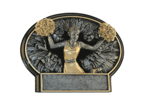Cheer / Pom Pom 'Burst Thru' Trophy | TrophyCentral