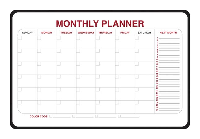 Calendar Dry Erase Boards | TrophyCentral