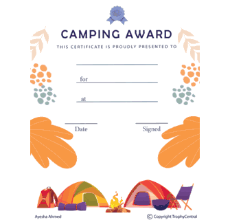 Summer Camp Certificate Template