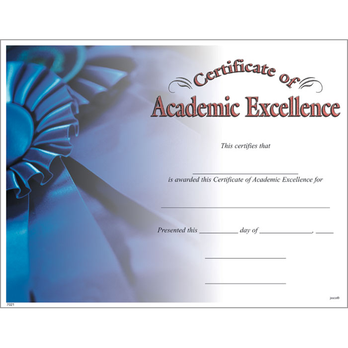 Academic Excellence Award Template