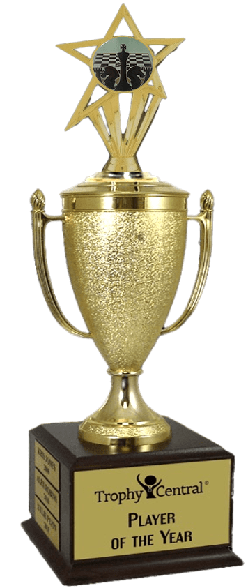 Champion's Cup Trophy with Chess Insert | TrophyCentral