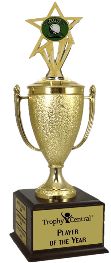 Champion's Cup Trophy with Golf Insert | TrophyCentral