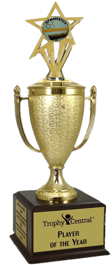 Champion's Cup Trophy with Gymnastics Insert | TrophyCentral
