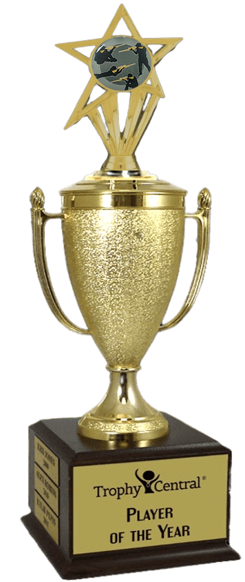 Champion's Cup Trophy with Rifle / Hunting Insert