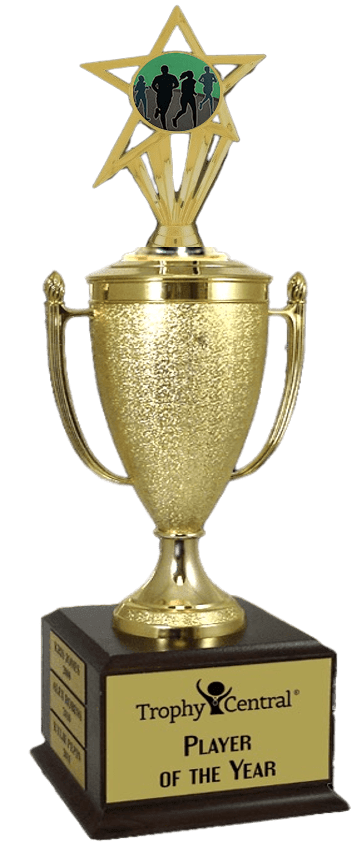 Champion's Cup Trophy with Running Insert | TrophyCentral