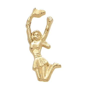 Cheerleader Letter Gold Chenille Letter Pins Online
