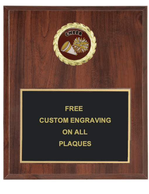 Beautiful Cheerleading Insert Plaque | Cheerleading Awards