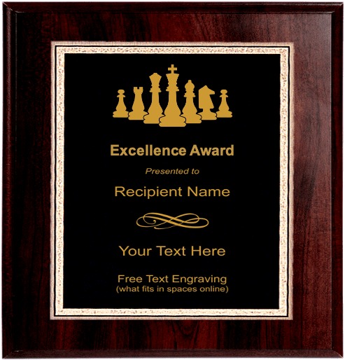 Chess Plaques, Chess Award Plaque | TrophyCentral