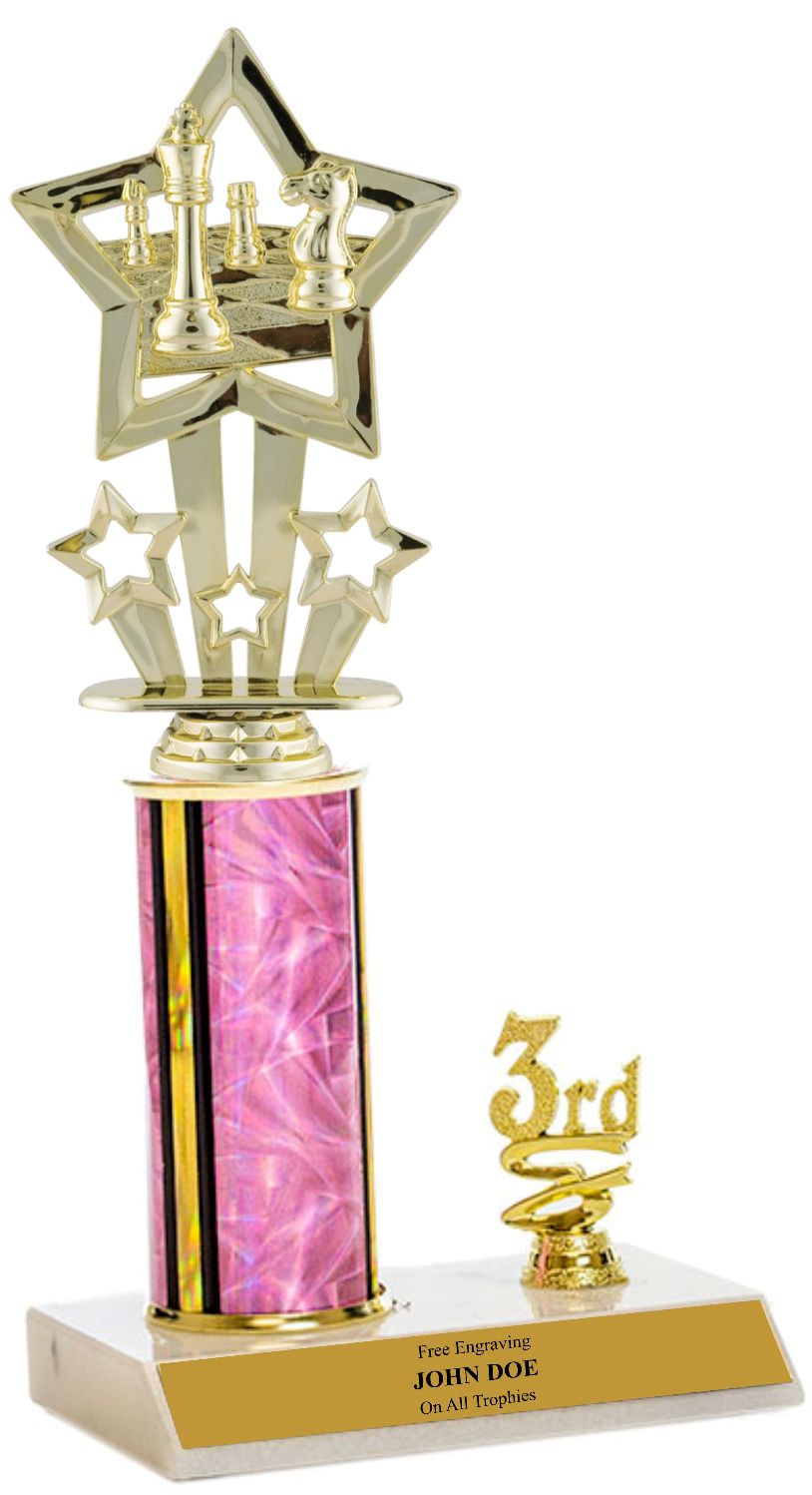 Chess - 1st Place Trim Trophies (also 2nd & 3rd Place) | TrophyCentral