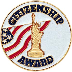 Citizenship Award Pins From TrophyCentral, Citizenship Award Pin