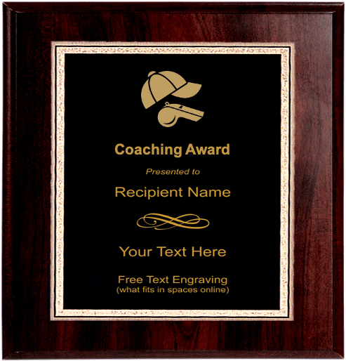 Coach Plaques, Coach Award Plaque | TrophyCentral