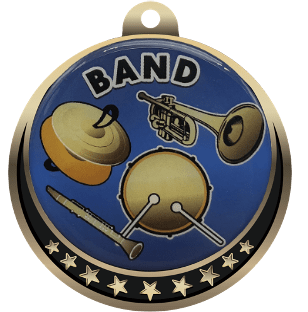 Colorful Band Insert Medals | TrophyCentral