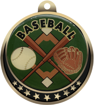 Colorful Baseball Insert Medals | TrophyCentral