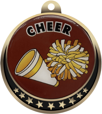 Colorful Cheer Insert Medals | Cheerleading Medals