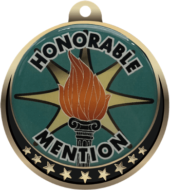 Colorful Honorable Mention Insert Medals | TrophyCentral