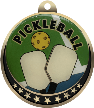 Colorful Pickleball Insert Medals | TrophyCentral