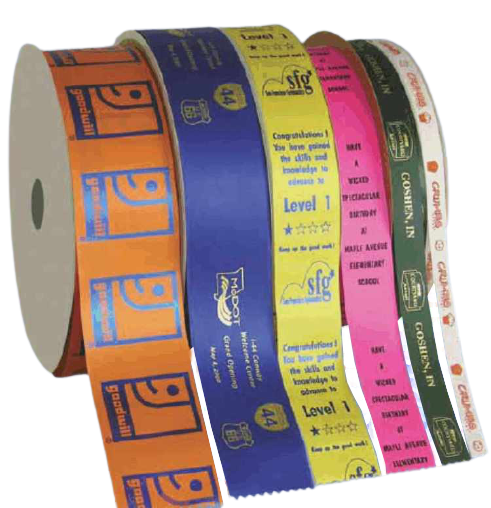Custom Continuous Ribbon, Ribbon Roll, Personalized Ribbon Roll