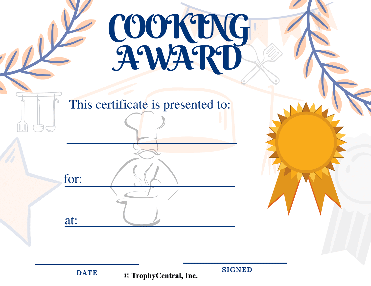 Free Cooking Award Certificate | Free Templates