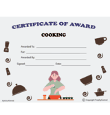 Free Cooking Templates, Free Cooking Certificate Templates
