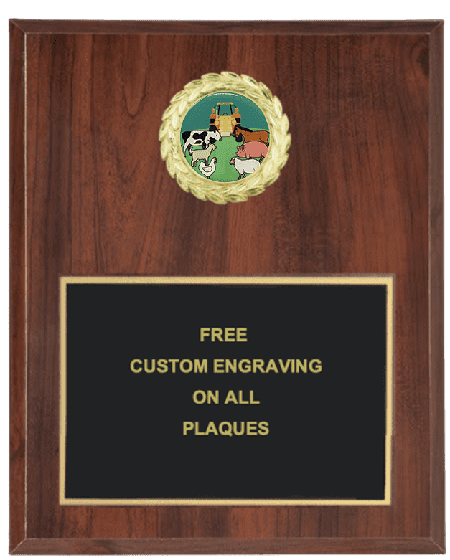 Beautiful County Fair Insert Plaque | Fair Trophies & Awards