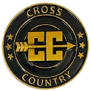 Cross Country Gold Enamel Lapel Pins | Track Lapel Pins
