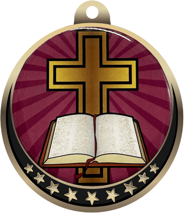 Colorful Cross Insert Medals | TrophyCentral