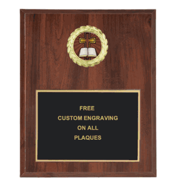 Beautiful Cross Insert Plaque from TrophyCentral