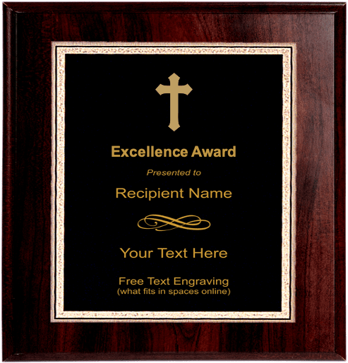 Cross Plaques, Cross Award Plaque | TrophyCentral