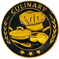 Culinary Excellence Gold Enamel Lapel Pins | TrophyCentral