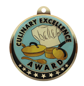 Colorful Culinary Insert Medals | TrophyCentral