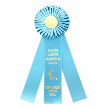 Custom 3 Streamer Rosette Ribbons